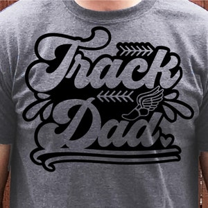 Track SVG DXF JPEG Silhouette Cameo Cricut Dad Runner Iron on Field ...