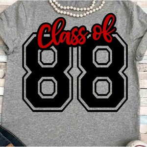 Reunion SVG DXF JPEG Silhouette Cameo Cricut Class of 1988 Class ...