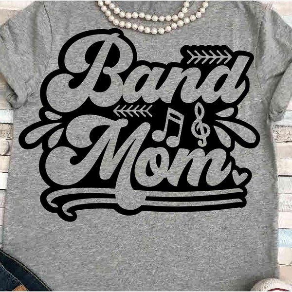Band Mom Svg - Etsy