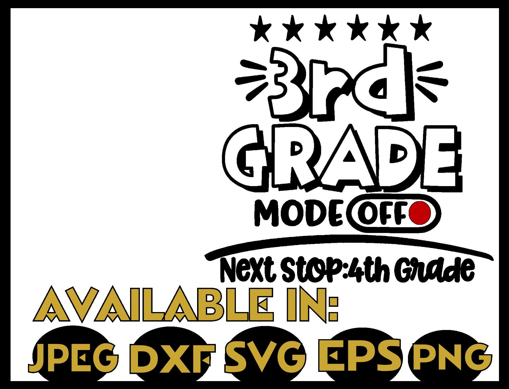 Third Grade Graduation SVG DXF JPEG Silhouette Cameo Cricut - Etsy