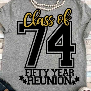 Reunion SVG DXF JPEG Silhouette Cameo Cricut Class of 1974 Class ...