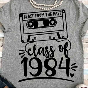 Reunion SVG DXF JPEG Silhouette Cameo Cricut Class of 1984 Class ...