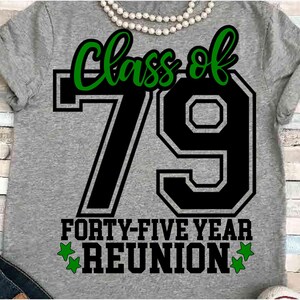 Reunion SVG DXF JPEG Silhouette Cameo Cricut Class of 1979 Class ...
