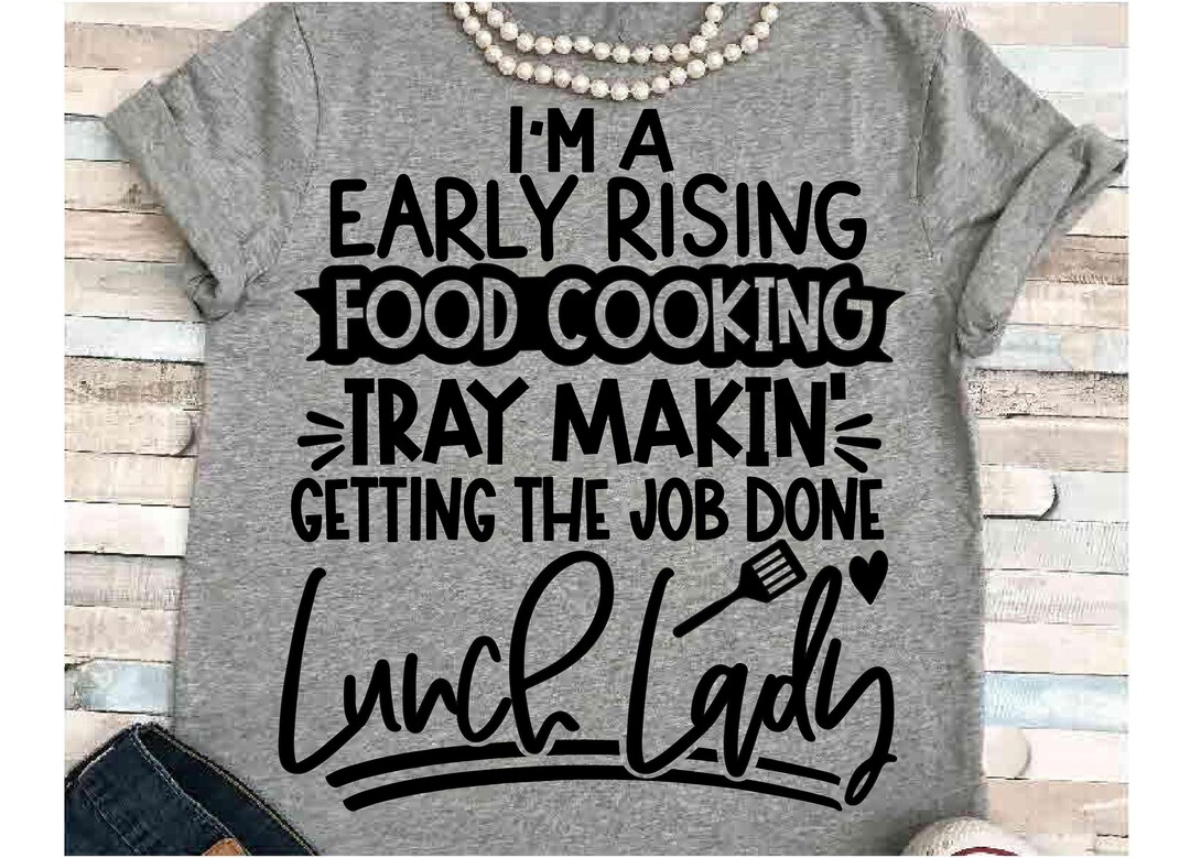 Cafeteria SVG DXF JPEG Silhouette Cameo Cricut Lunch Lady Crew Mode ...