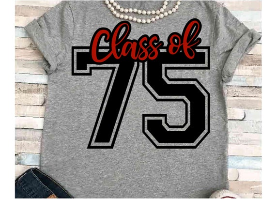 Reunion SVG DXF JPEG Silhouette Cameo Cricut Class of 1975 - Etsy