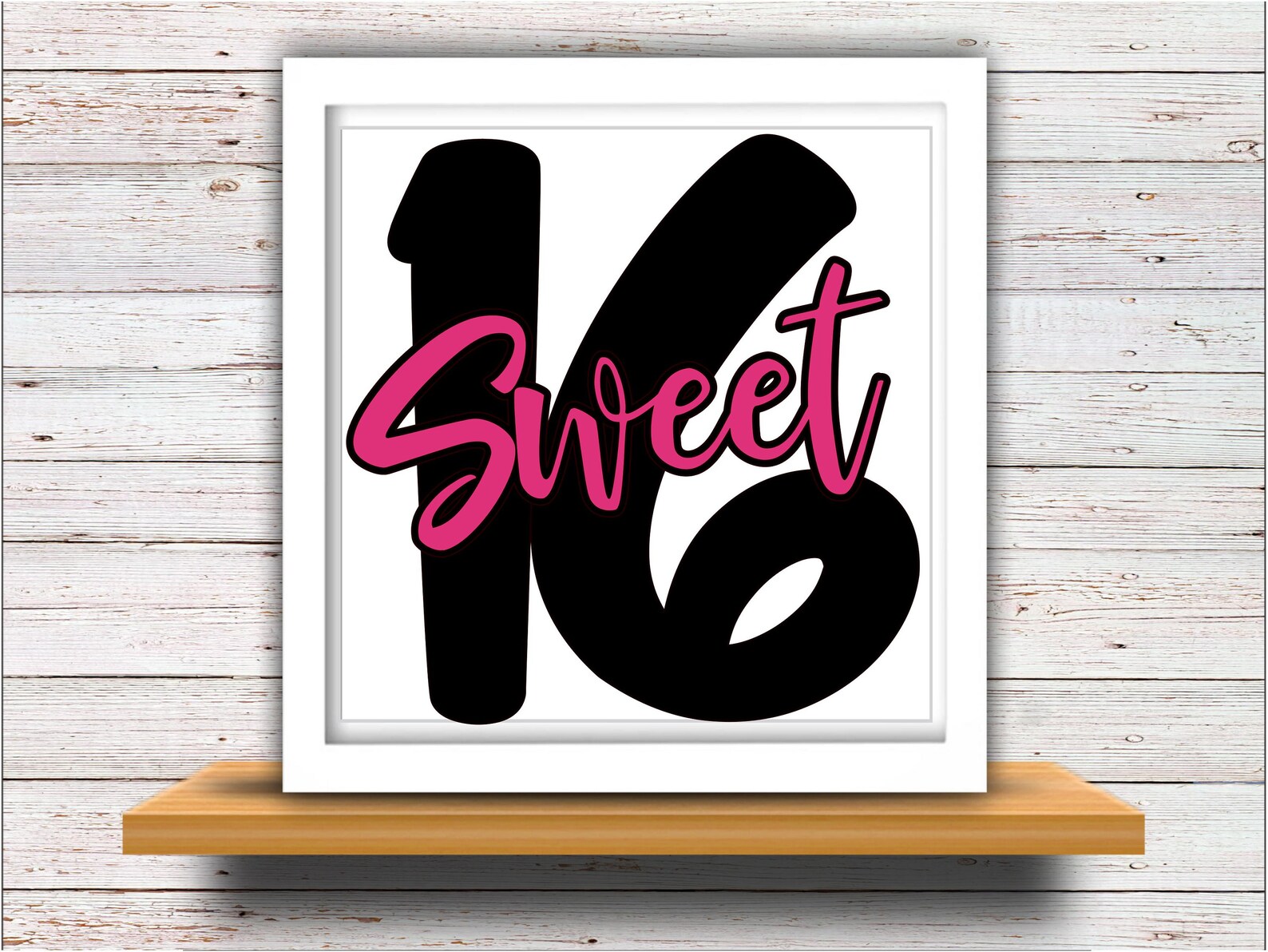 Sixteen Svg SVG DXF JPEG Silhouette Cameo Cricut 16th Birthday - Etsy