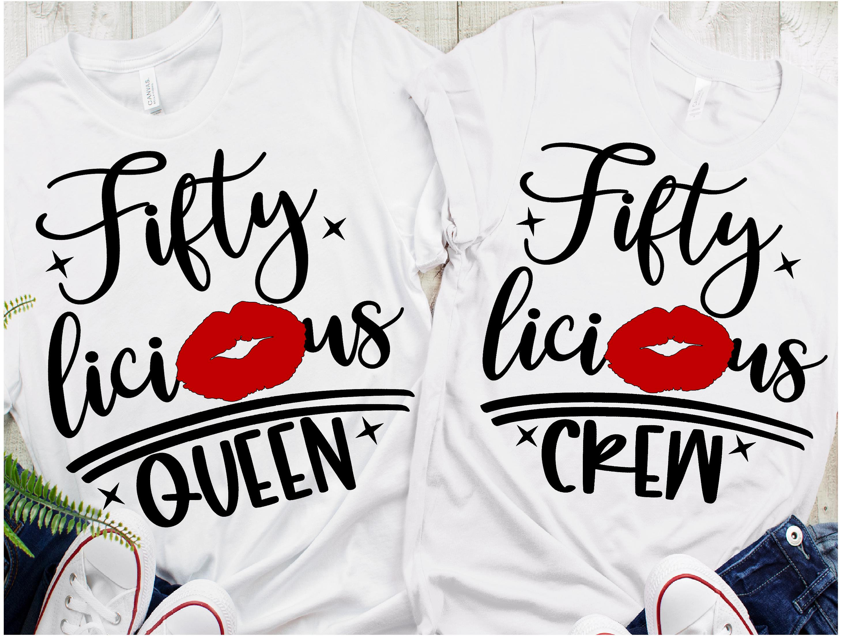 Fifty SVG DXF JPEG Silhouette Cameo Cricut 50th Birthday Party - Etsy