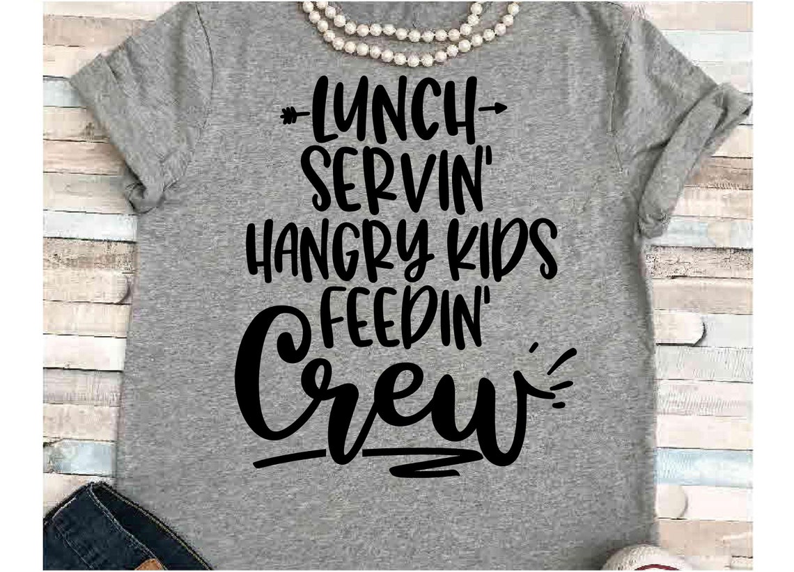 Cafeteria SVG DXF JPEG Silhouette Cameo Cricut Lunch Lady Crew - Etsy
