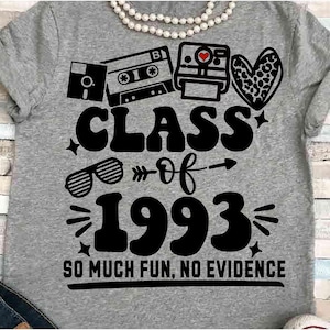 Reunion SVG DXF JPEG Silhouette Cameo Cricut Class of 1993 Png - Etsy