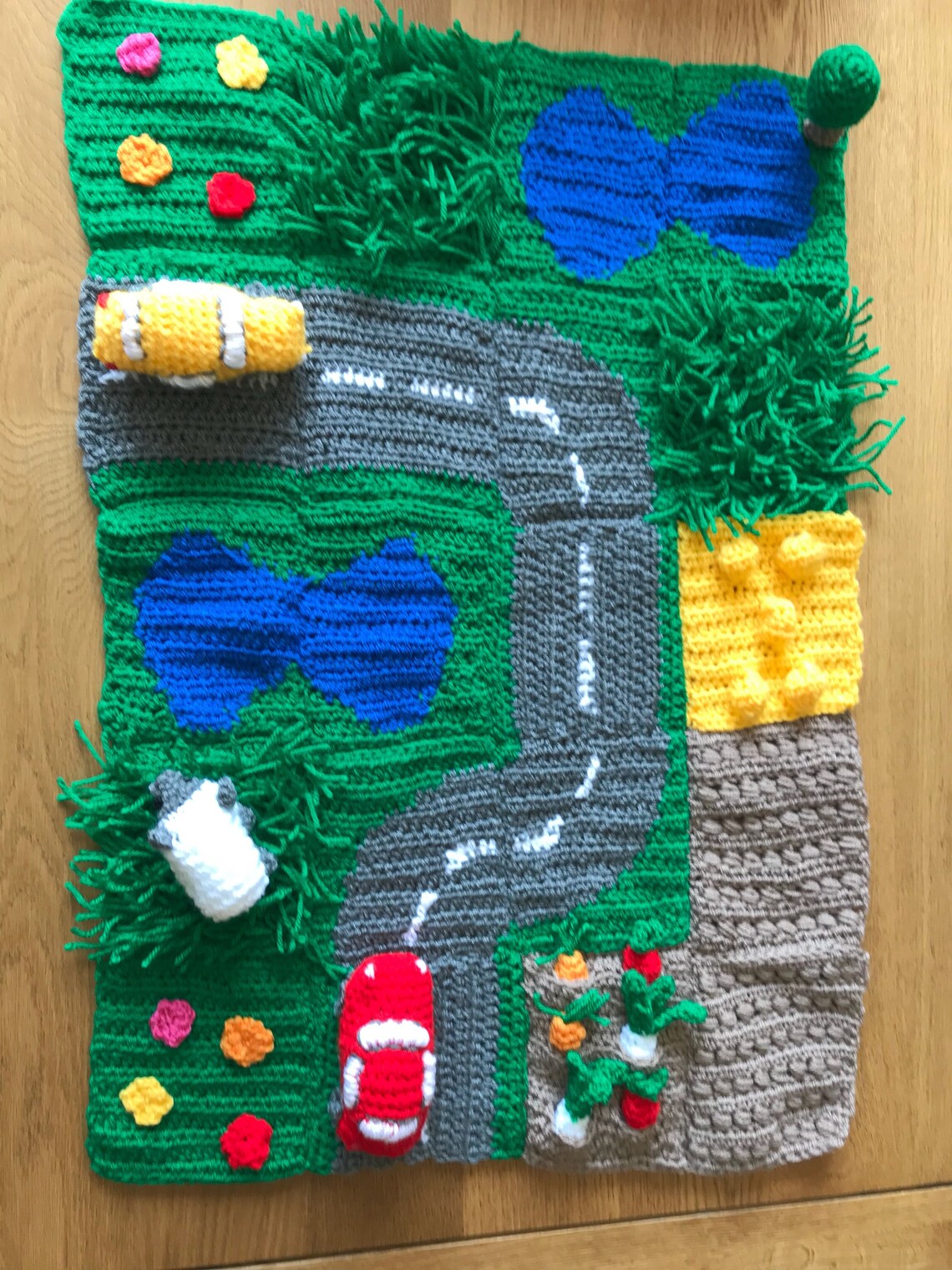 Crocheted Road Playmat - Etsy
