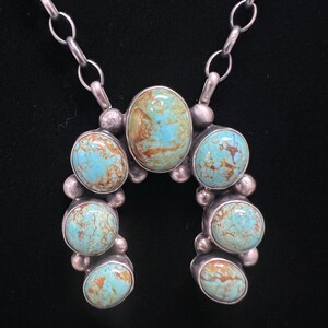 A L, Blue Turquoise Multi-stone Naja Necklace in Sterling Silver With ...