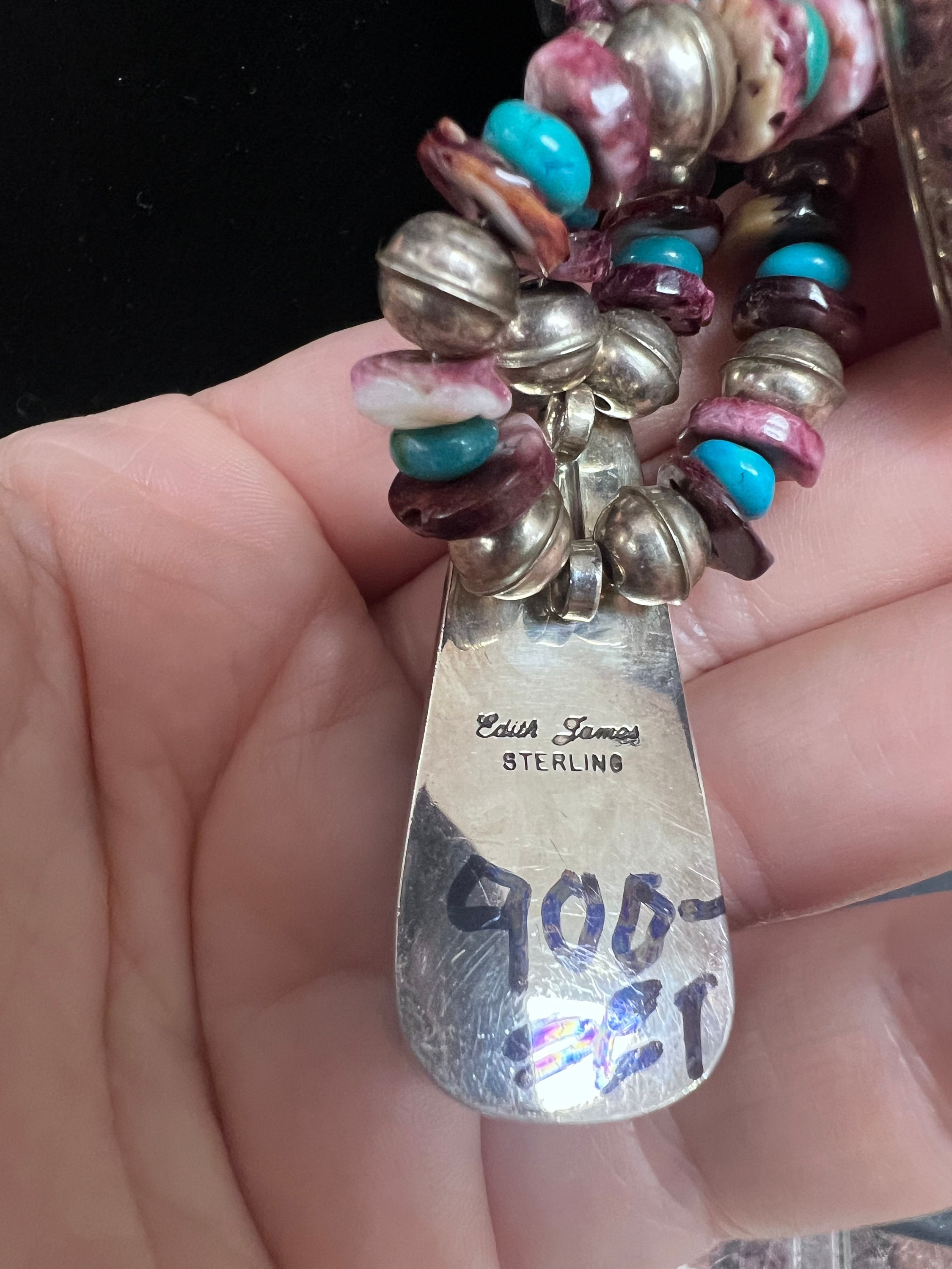 Edith James, Navajo, Spiny Oyster Shell, Turquoise, and Sterling Silver ...