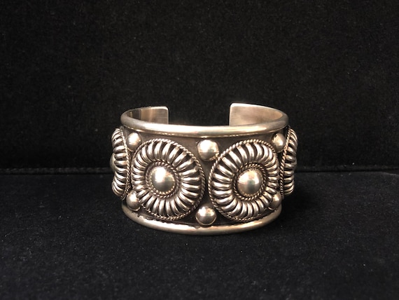 Thomas Charlie Navajo Sterling Silver Cuff Bracelet | Etsy