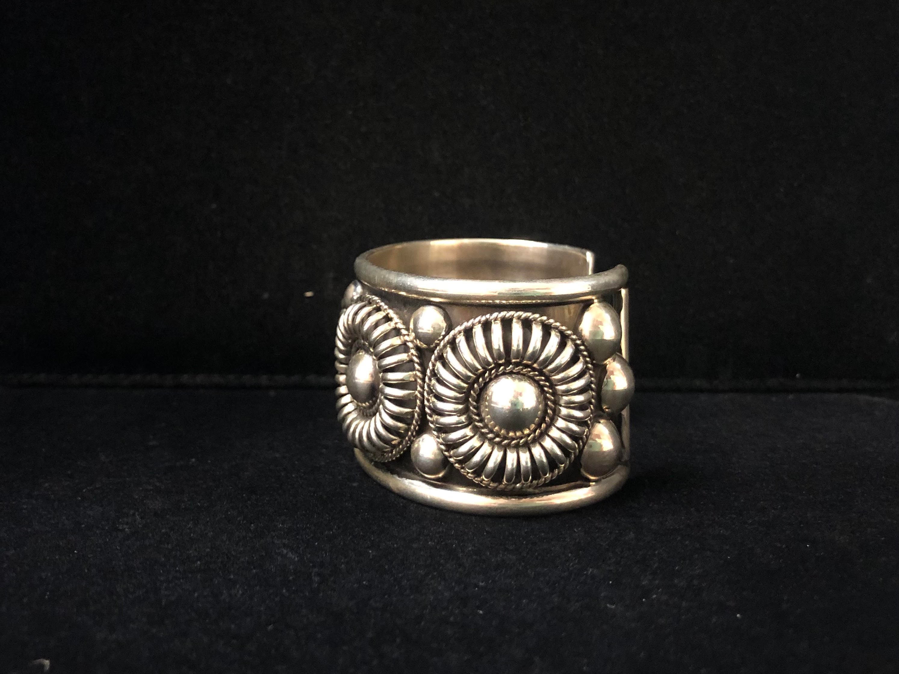 Thomas Charlie, Navajo, Sterling Silver Cuff Bracelet - Etsy