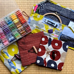 PATTERN- Embroidery Cross Stitch Organizer Tool Kit Handmade Travel ...