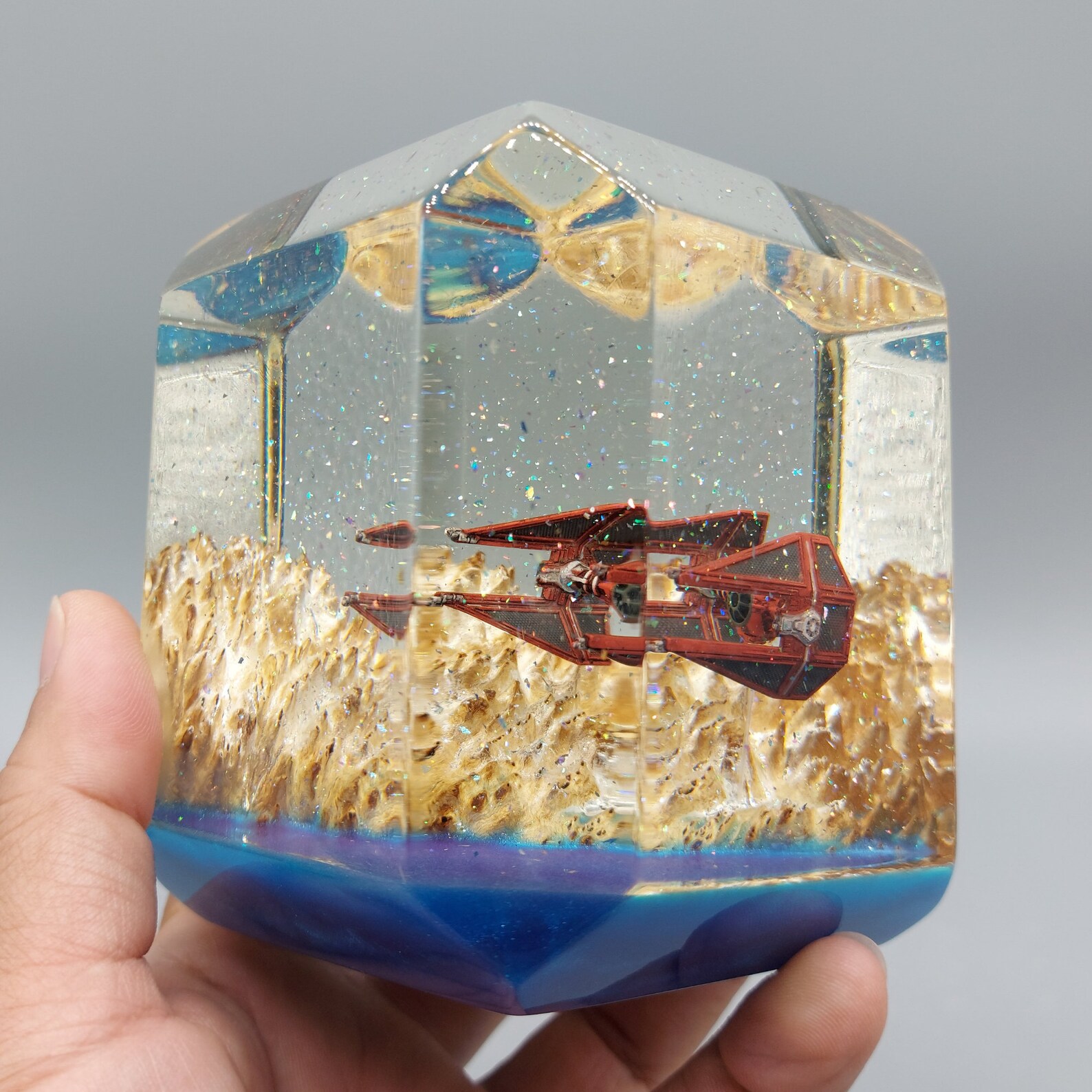 Handmade, Star Wars Art, Wood and Resin Art, Hybrid Sphere, Wood Ink ...