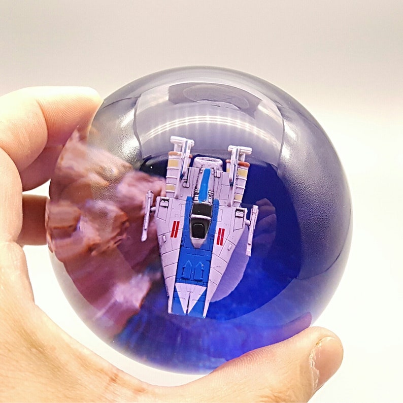 Handmade, Star Wars Art, Wood and Resin Art, Hybrid Sphere, Wood Ink ...