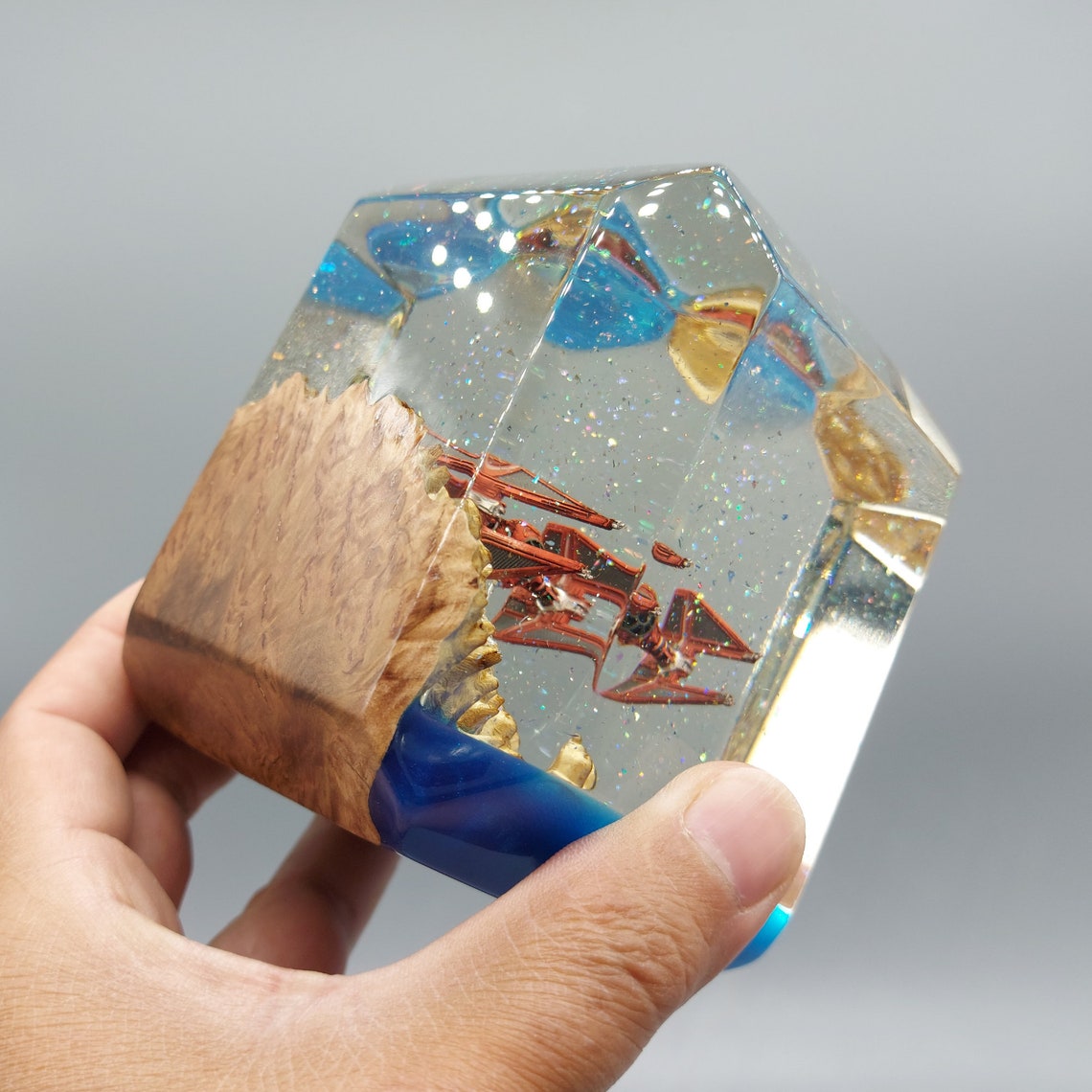 Handmade, Star Wars Art, Wood and Resin Art, Hybrid Sphere, Wood Ink ...