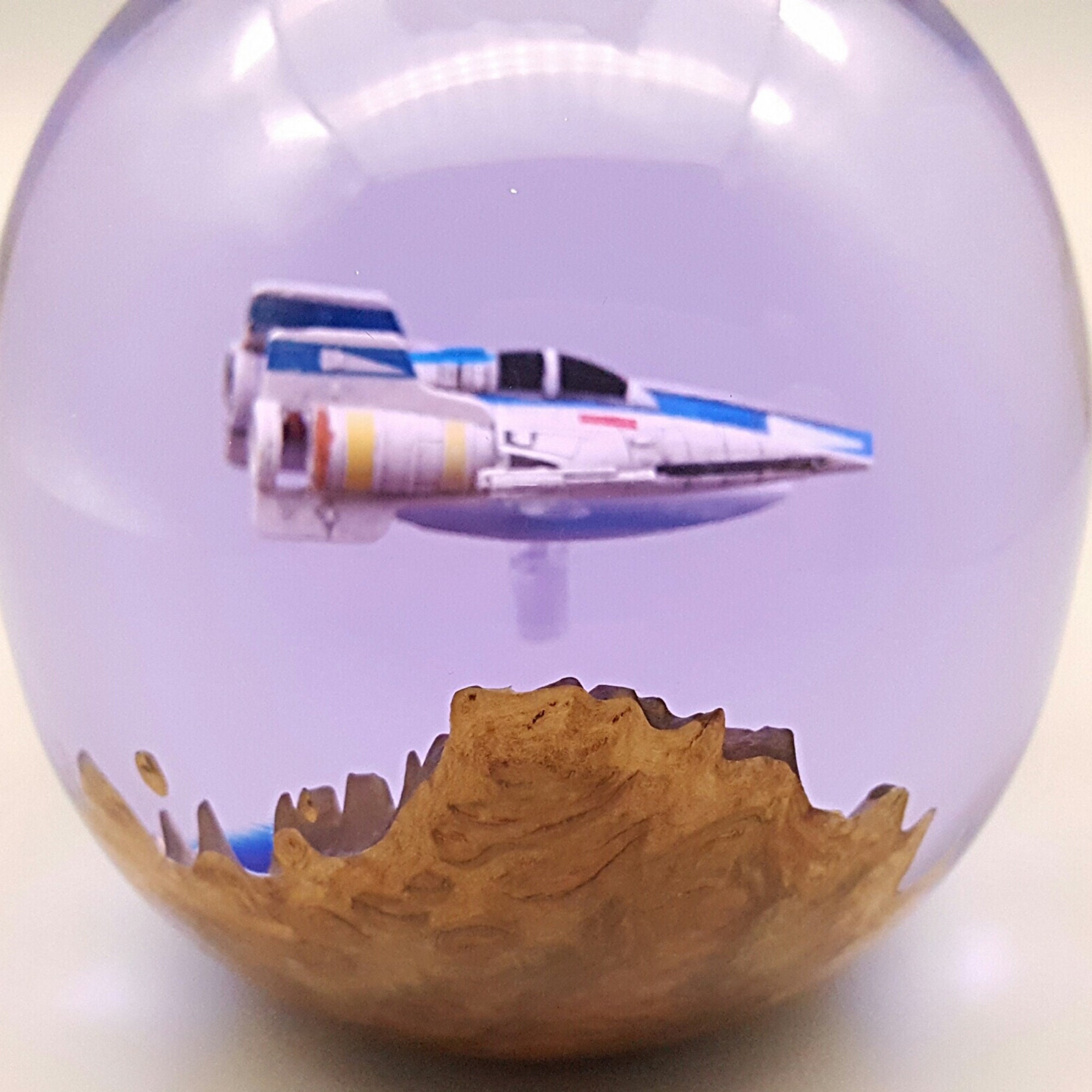Handmade, Star Wars Art, Wood and Resin Art, Hybrid Sphere, Wood Ink ...