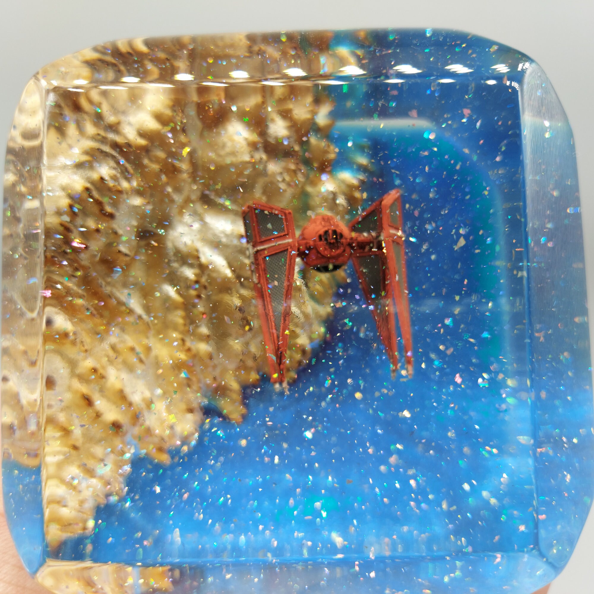 Handmade, Star Wars Art, Wood and Resin Art, Hybrid Sphere, Wood Ink ...