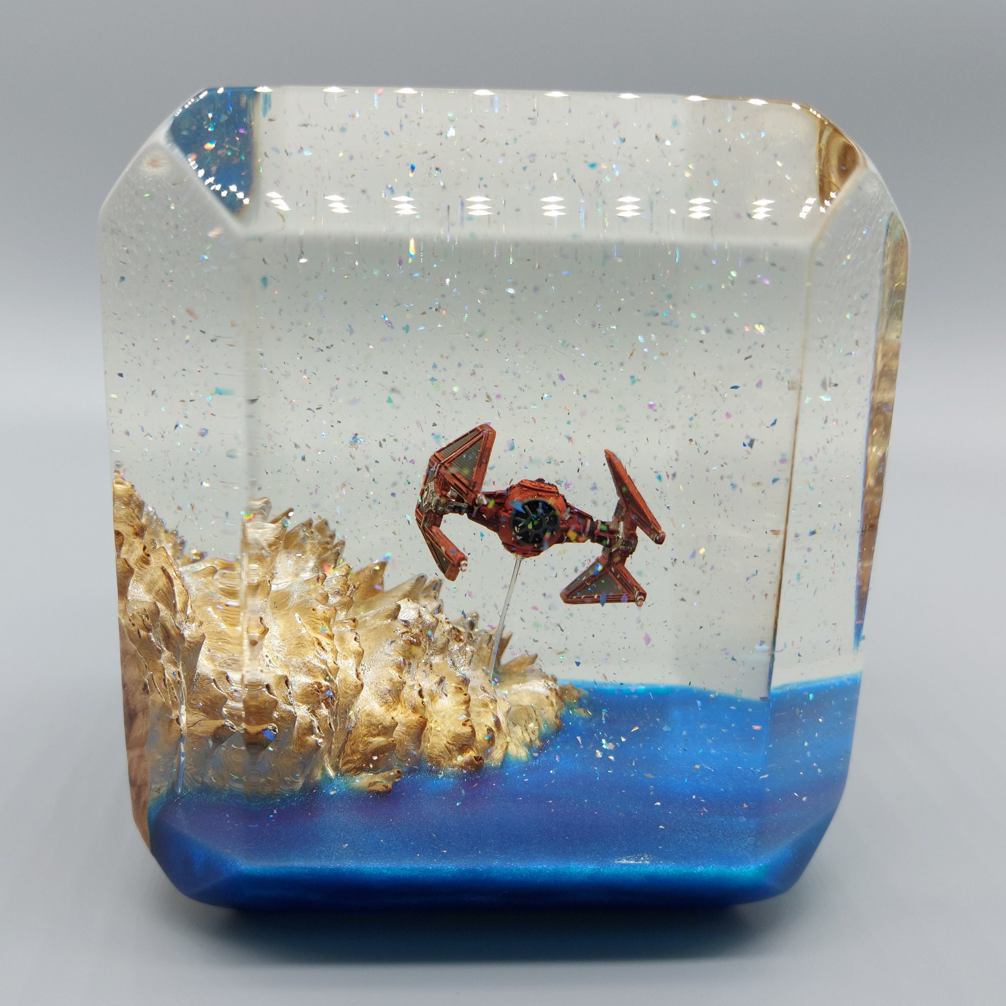 Handmade, Star Wars Art, Wood and Resin Art, Hybrid Sphere, Wood Ink ...