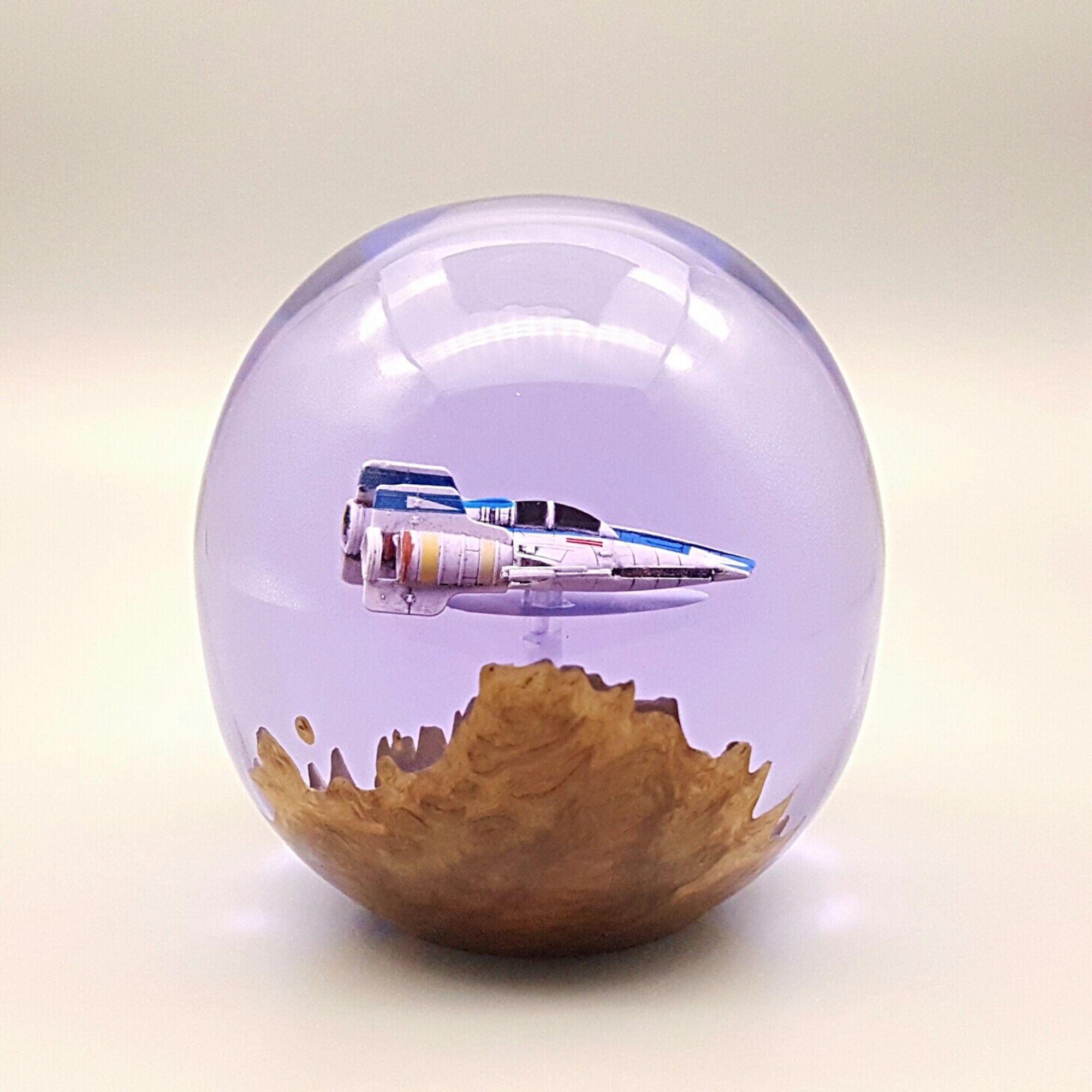 Handmade, Star Wars Art, Wood and Resin Art, Hybrid Sphere, Wood Ink ...