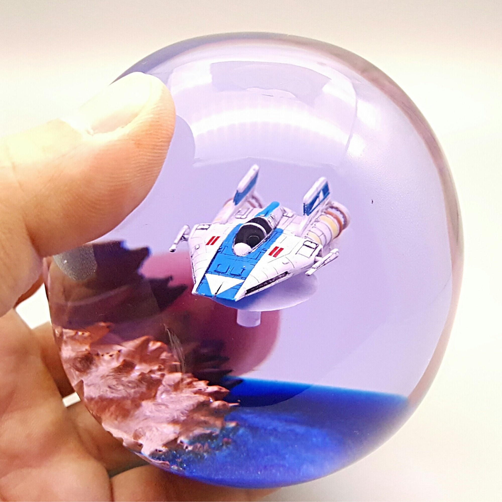 Handmade, Star Wars Art, Wood and Resin Art, Hybrid Sphere, Wood Ink ...