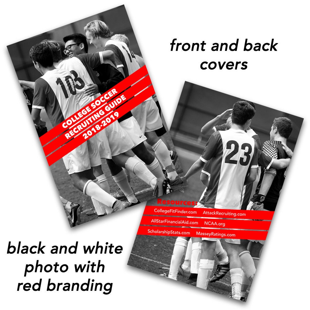 READY TO PRINT red: College Soccer Recruiting Guide Booklet. Perfect ...
