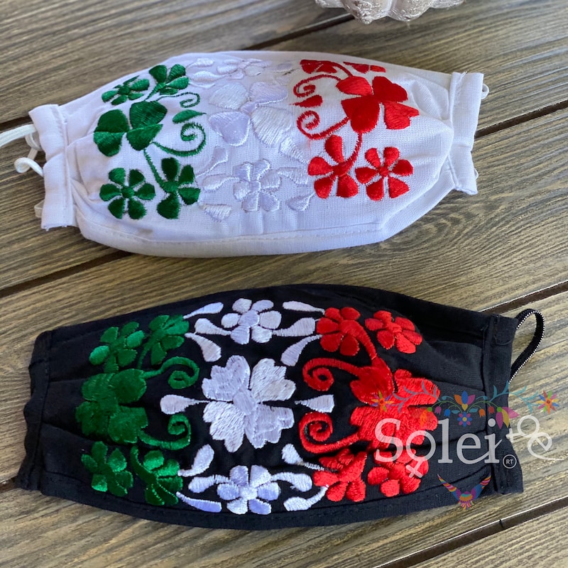 Embroidered Mask - Etsy