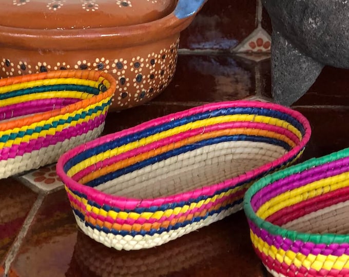 Mexican Party Basket . Set 3 Pzstortilla/ Chips Basket. Mexican Woven ...
