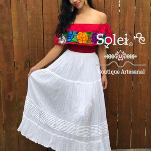 Mexican Maxi Skirt. Mexican Colorful Skirt. Long Traditional Skirt ...