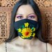Floral Embroidered Face Masks. Beautiful Alcatraz Flower Face - Etsy