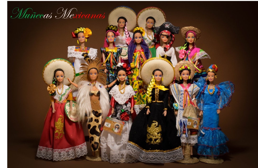 Handmade Mexican Regional Dolls, Vintage Ethnic Home Decor - Etsy