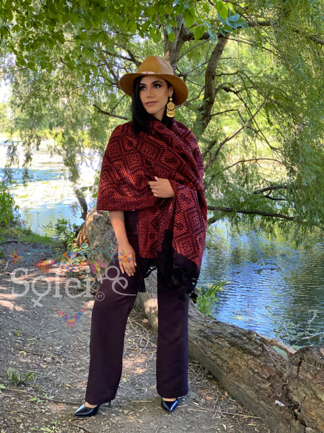 Mexican Embroidered Shawl. Mexican Traditional Shawl. Mexican - Etsy