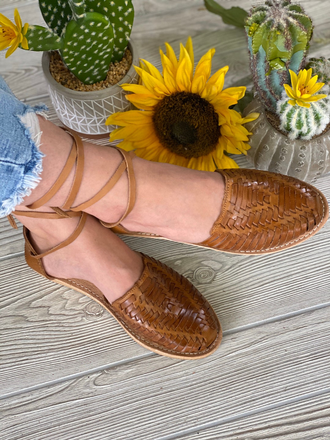 Lace up Mexican Sandals. All Sizes Boho-hippie Vintage. Mexican Woven ...