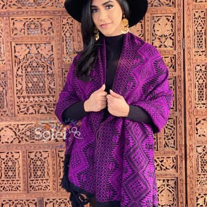 Mexican Embroidered Shawl. Mexican Traditional Shawl. Mexican Design ...