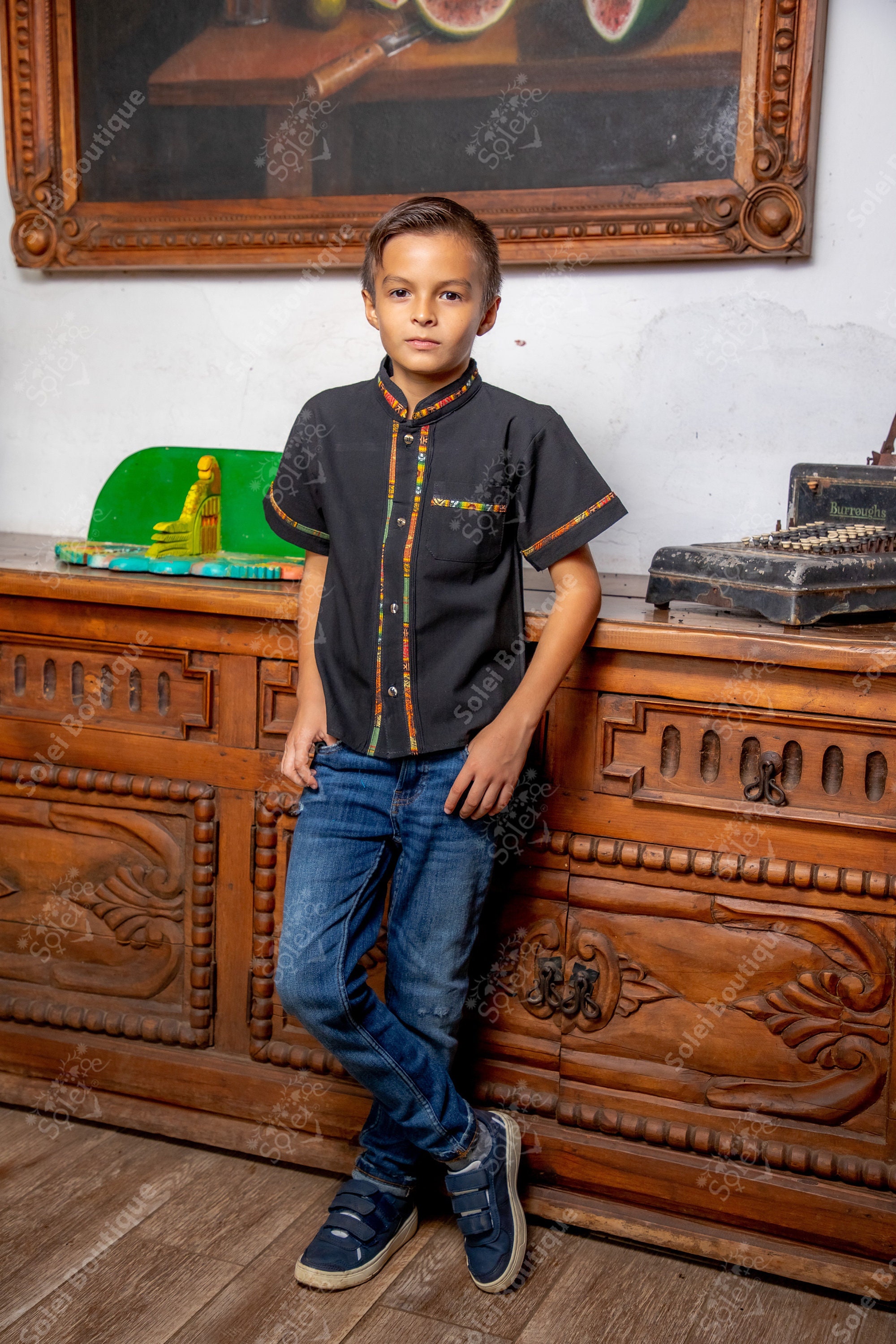 Boys Mexican Traditional Shirt. Guayabera for Boys. Artisanal | Etsy
