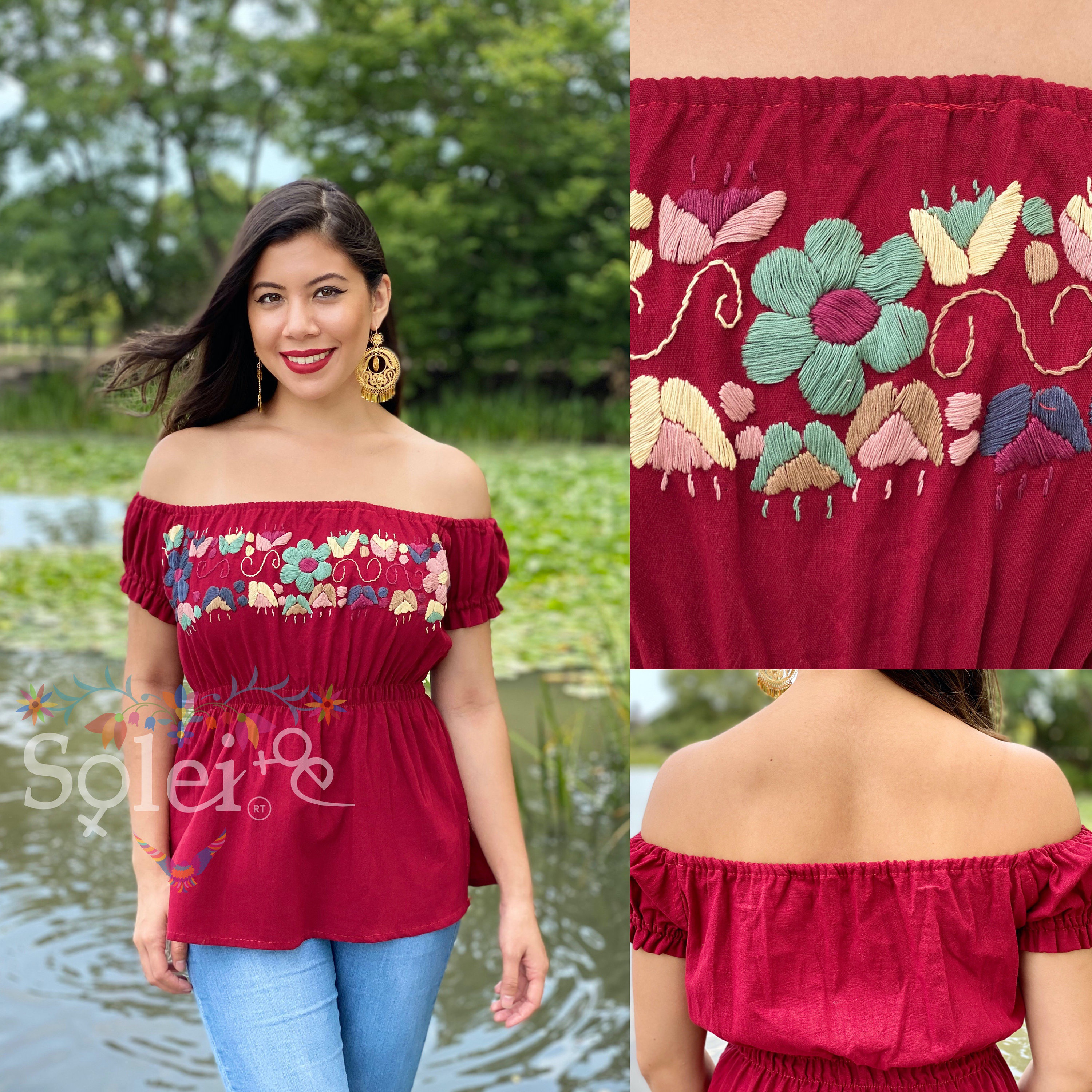 Blusa Floral Mexicano. Blusa Mexicana Artesanal. Blusa Floral | Etsy
