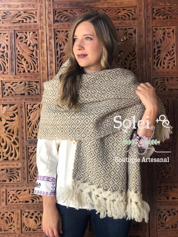 Mexican Traditional Rebozo. Mexican Shawl. Wool Shawl. Winter | Etsy