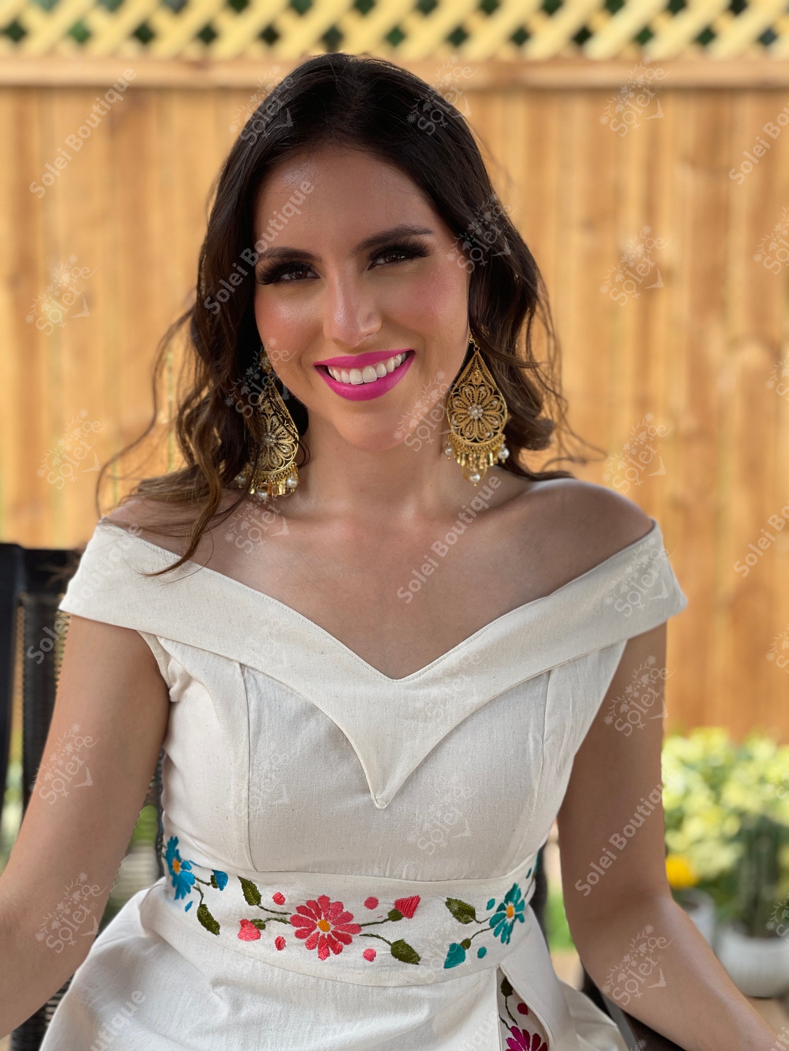 Mexican Princess Cut Dress. Hand Embroidered Mexican Dress. - Etsy