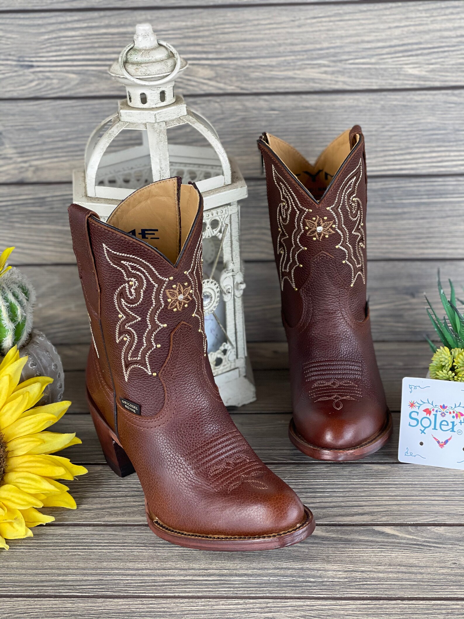 Women's Mexican Bootie. Ankle boot.Handmade Leather | Etsy