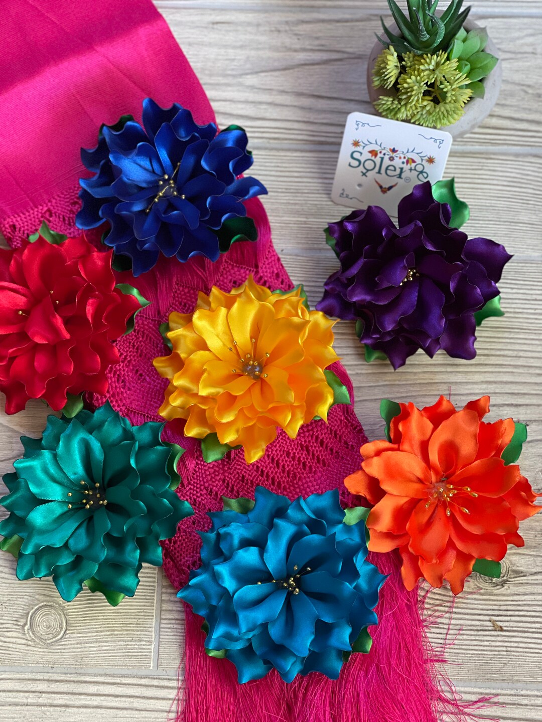 Traditional Mexican Flower Headpiece. Womens Flower - Etsy