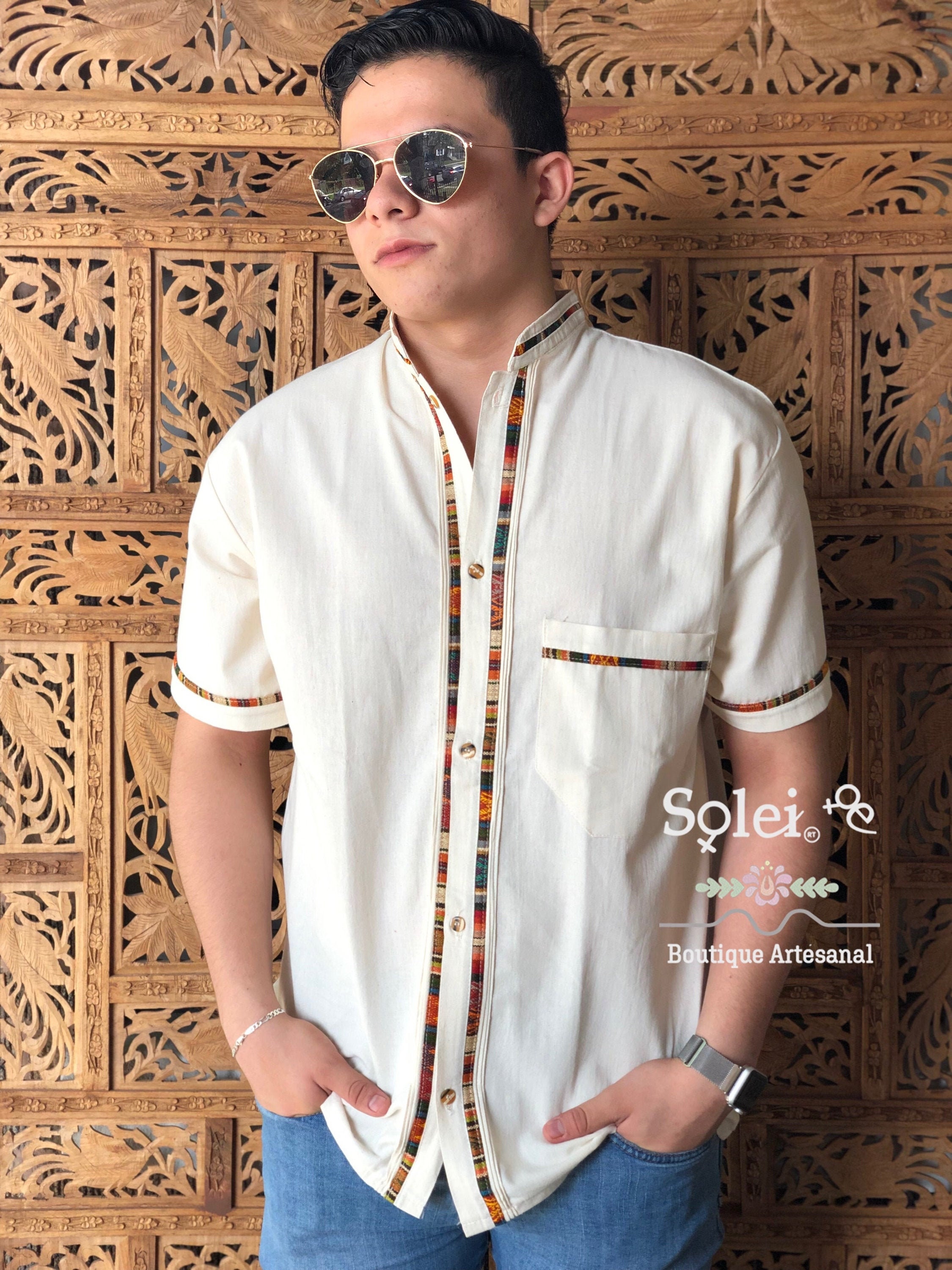 Mens Mexican Traditional Shirt. Guayabera for Men. Formal - Etsy
