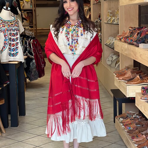 Mexican Traditional Rebozo. Mexican Shawl. Mexican Fiesta - Etsy
