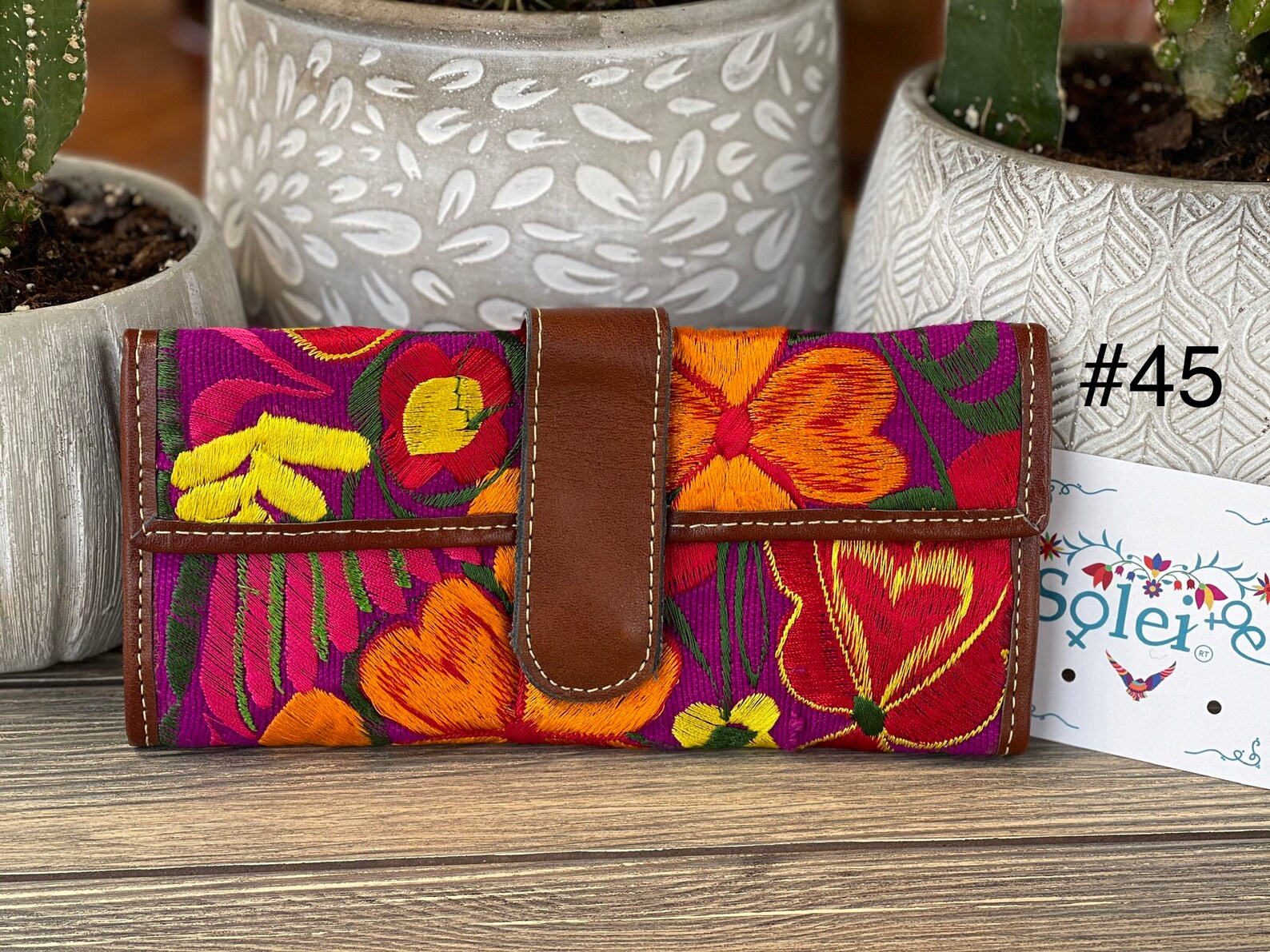 Mexican Floral Embroidered Purse. Artisanal Handbag . Colorful | Etsy