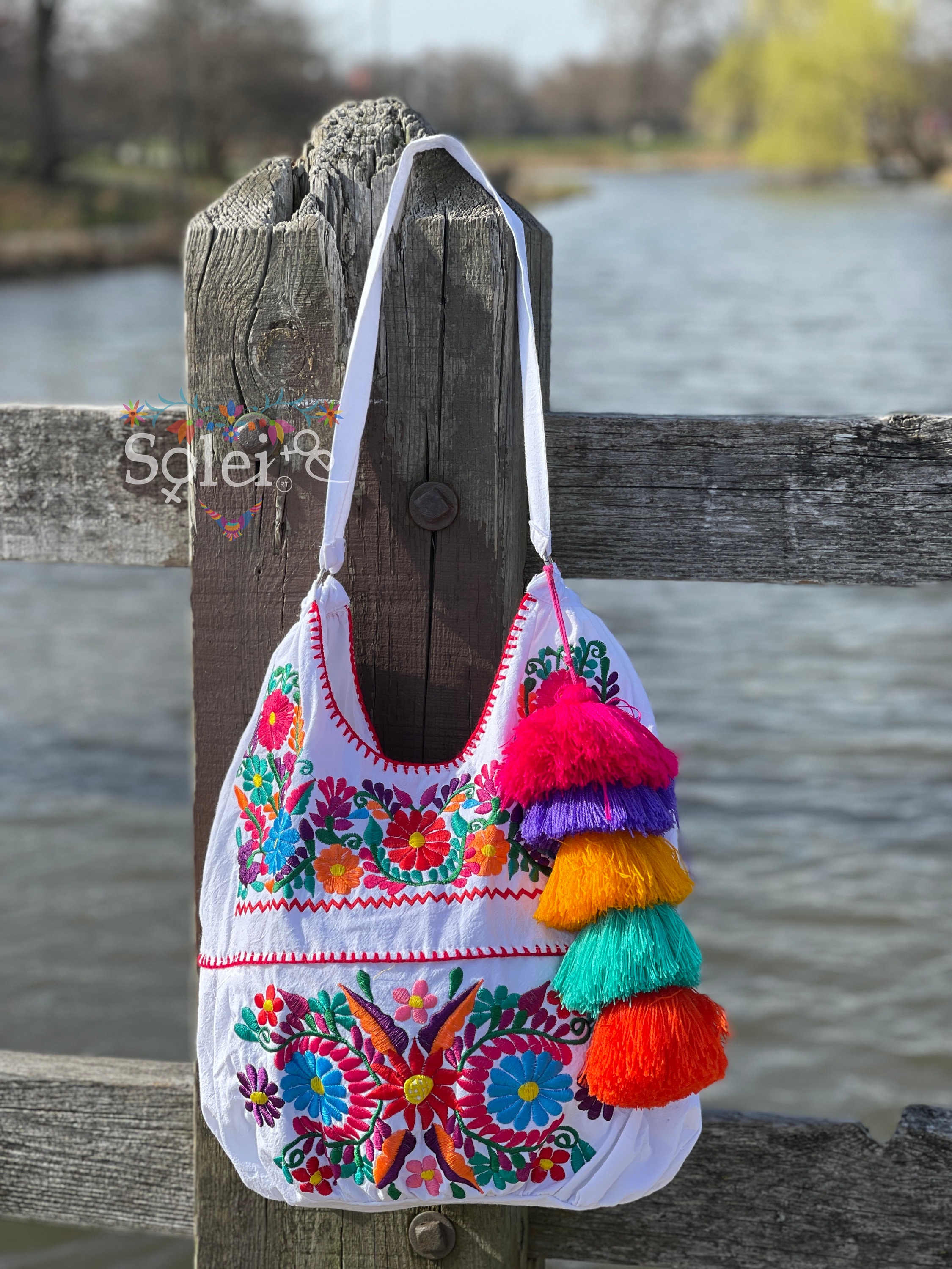 Mexican Morral Bag. Floral Embroidered Bag. Traditional - Etsy