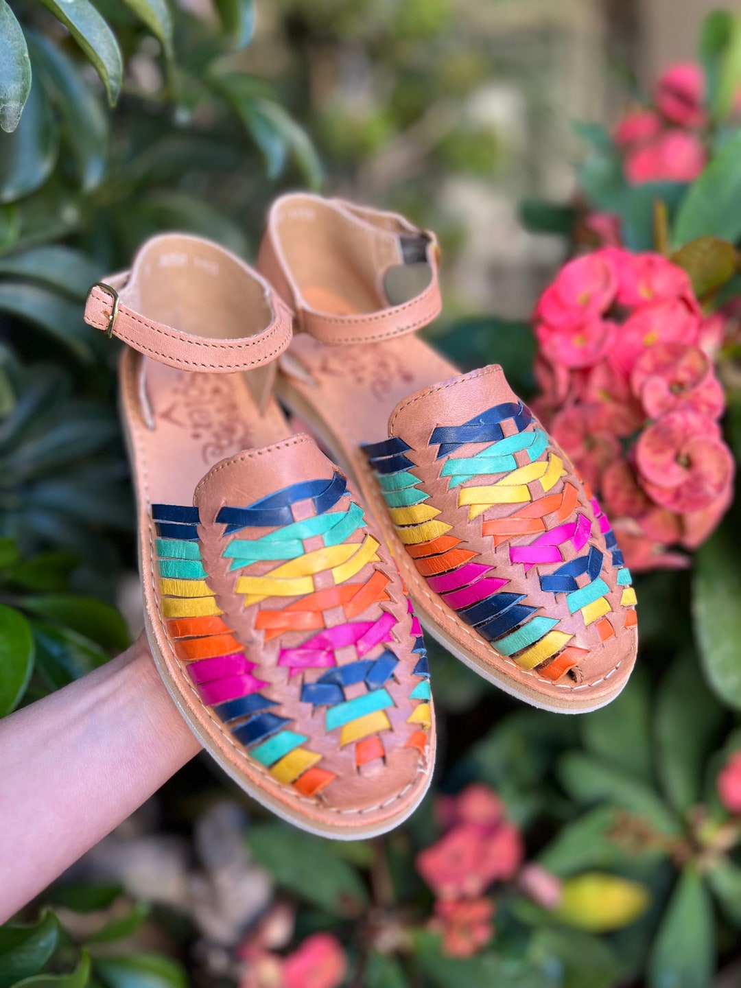Mexican Leather Huaraches. Authentic Mexican Leather Shoes. Artisanal ...
