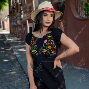 Mexican Floral Embroidered Romper. Hand Embroidered Mexican Jumpsuit ...