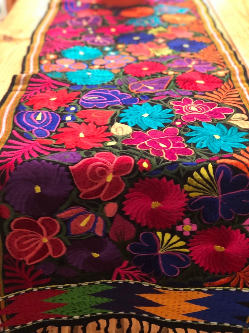 Traditional Mexican Table Runner Mexican Table Runner | Etsy