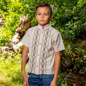 Boys Mexican Traditional Shirt. Guayabera for Boys. Boys Button up ...